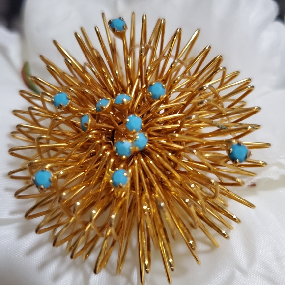 Accessories | Vintage Atomic Starburst Brooch Pin | Poshmark